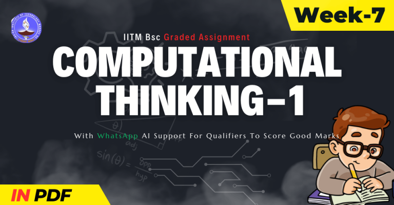 IIT Madras Graded Assignments - Students Community