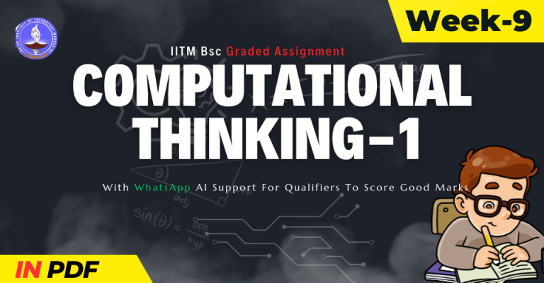 IIT Madras Graded Assignments - Students Community