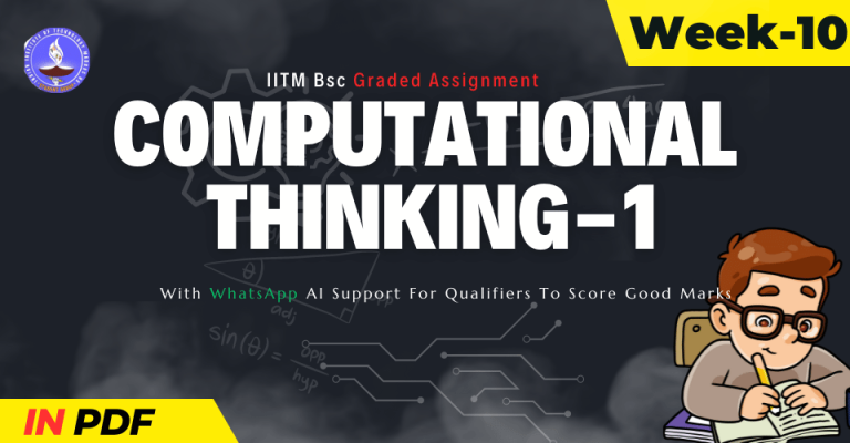 IIT Madras Graded Assignments - Students Community