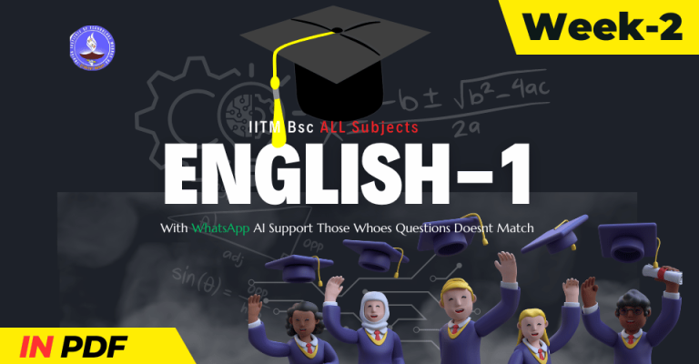 IIT Madras Graded Assignments - Students Community